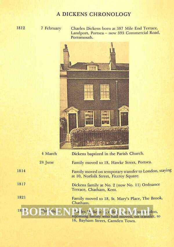 A Dickens Chronology and Family Tree | BoekenPlatform.nl